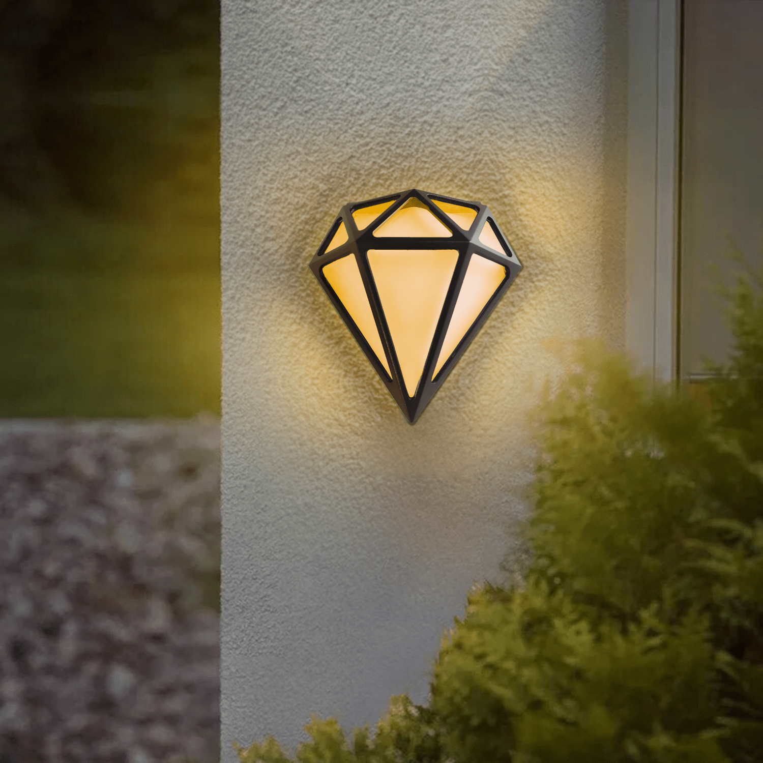 Diamond Outdoor Wall Facade Light – Harold Electricals