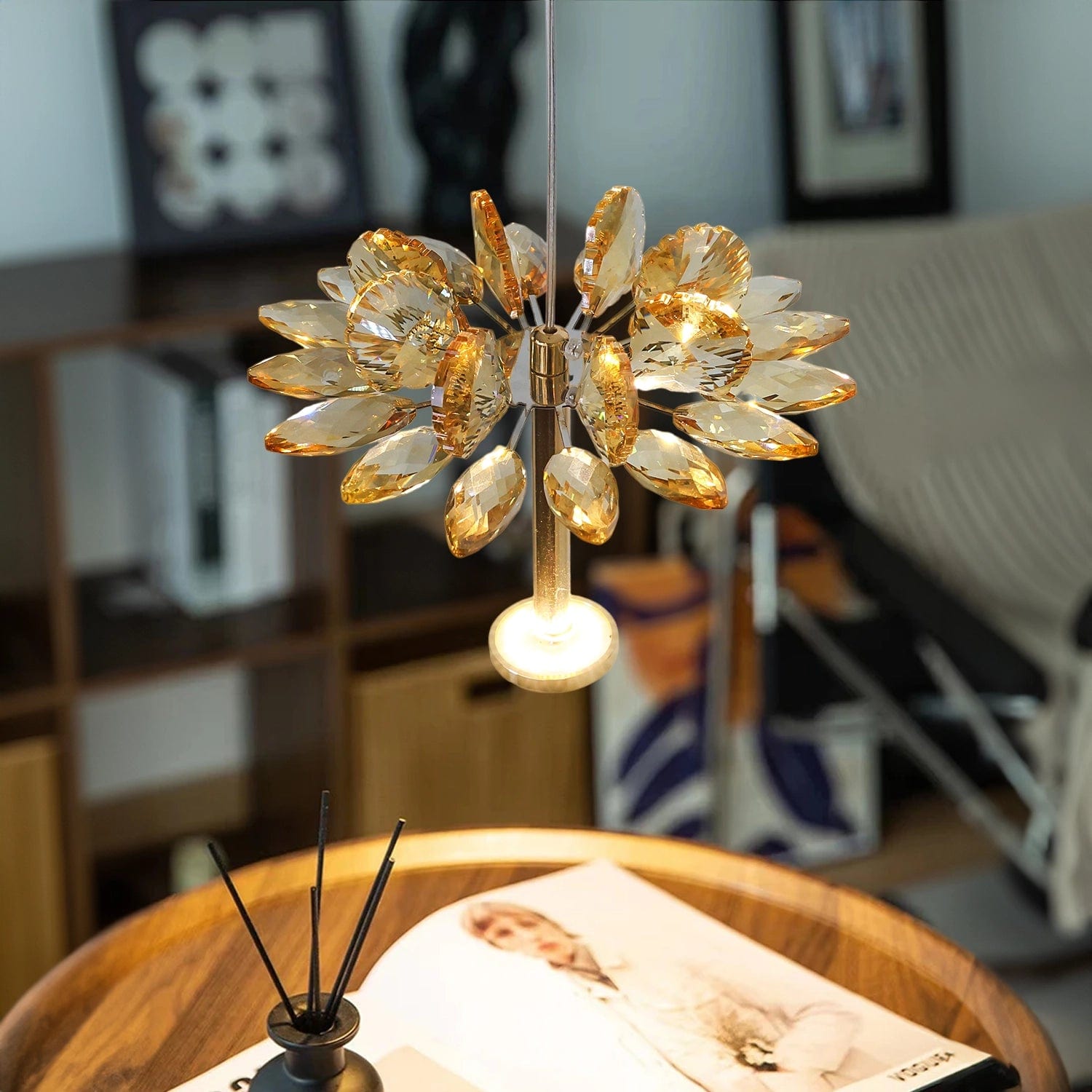 Buy Sunburst Crystal Pendant Light – Harold Electricals
