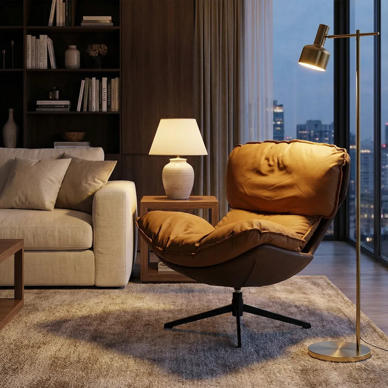 Sienna Drift Lounge Chair | Modern Swivel Accent Chair – Harold Electricals
