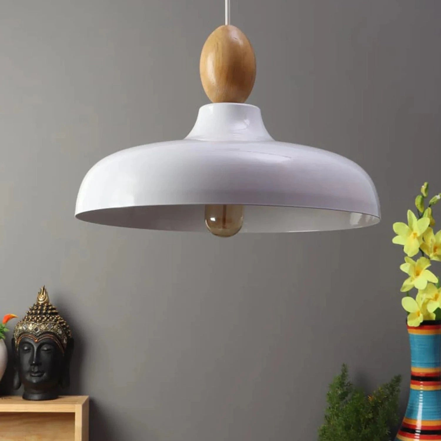 Alpine Glow Pendant Light - Modern White Hanging Lamp | Stylish ...