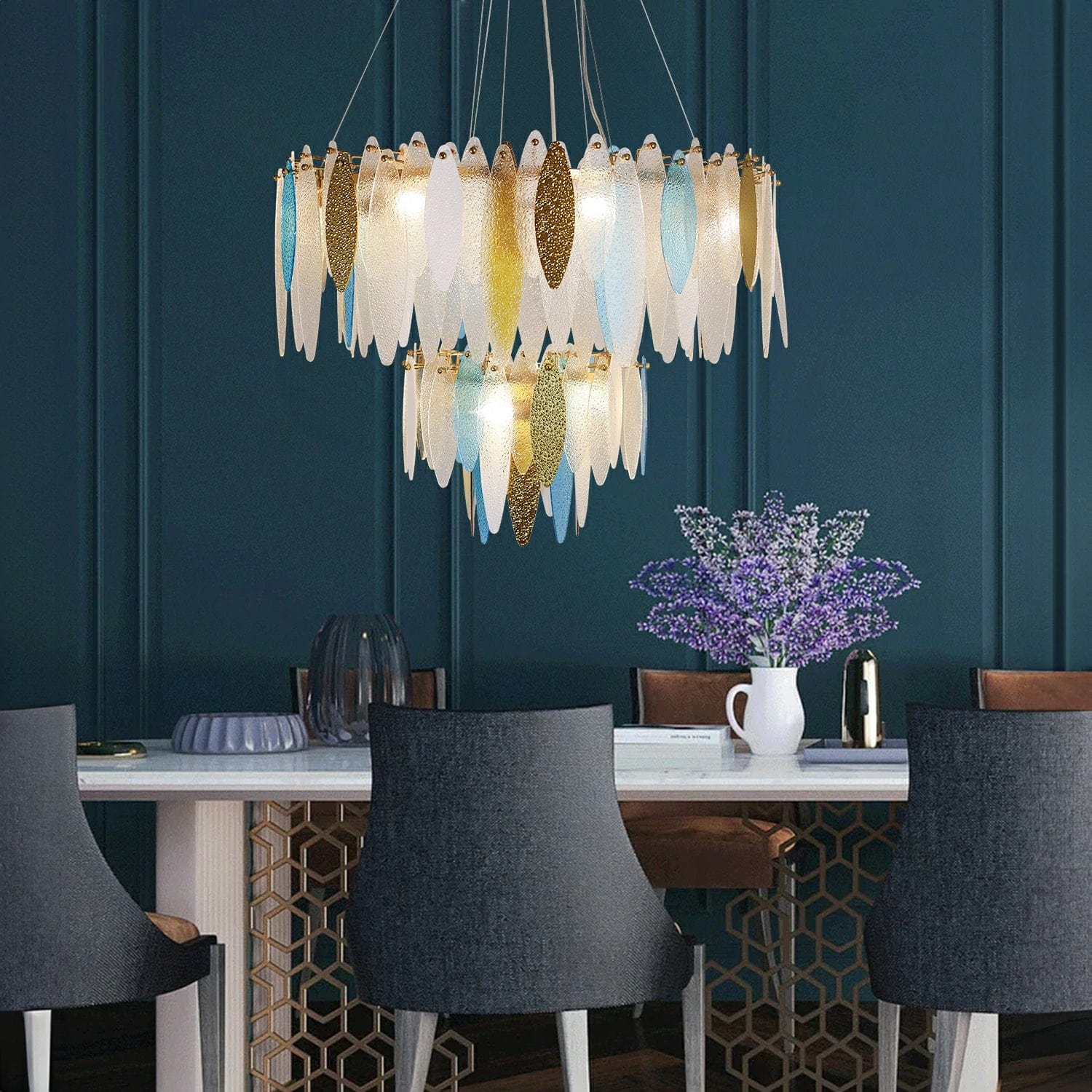 Beach View Double Step Chandelier – Harold Electricals