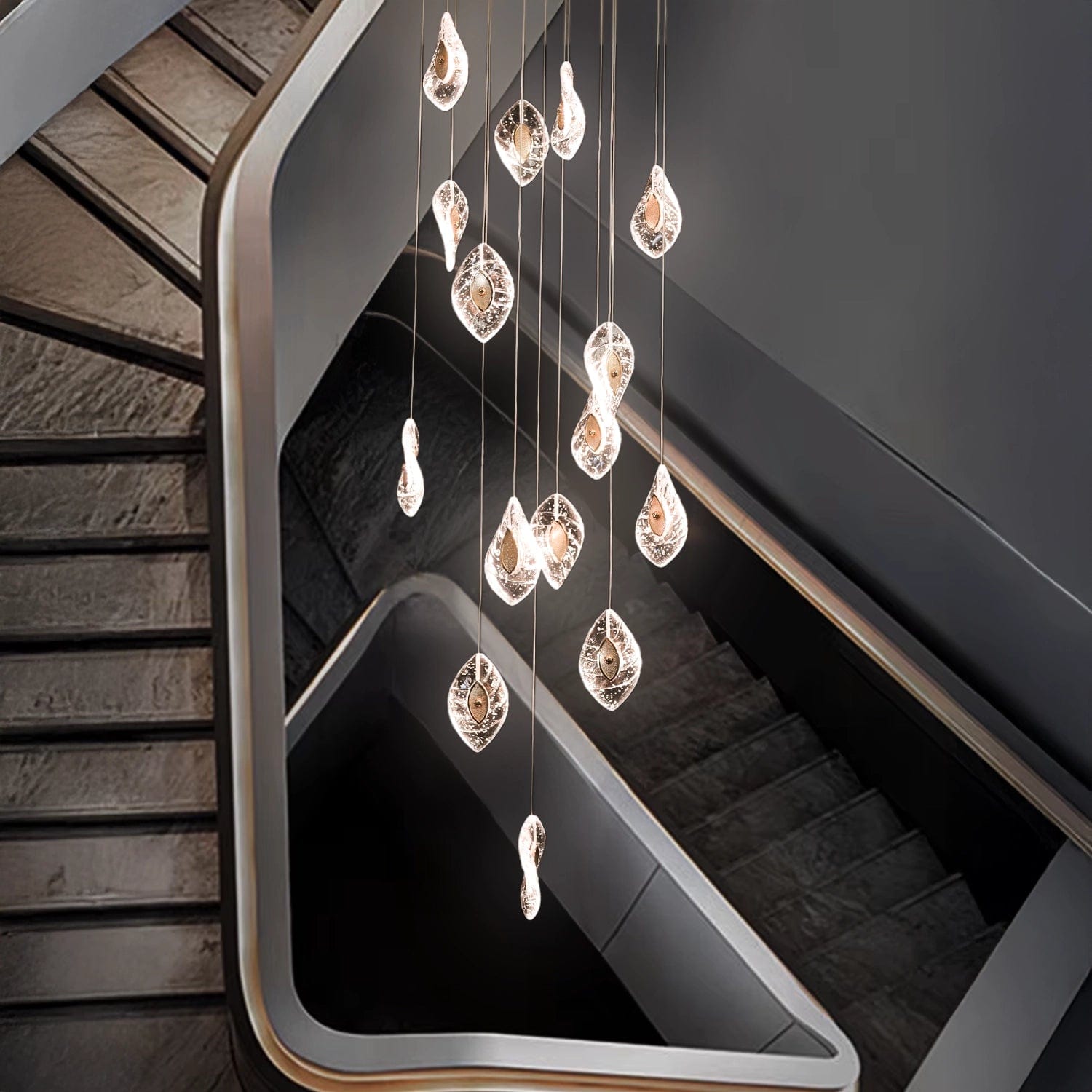 Frozen Moment Duplex Chandelier – Harold Electricals