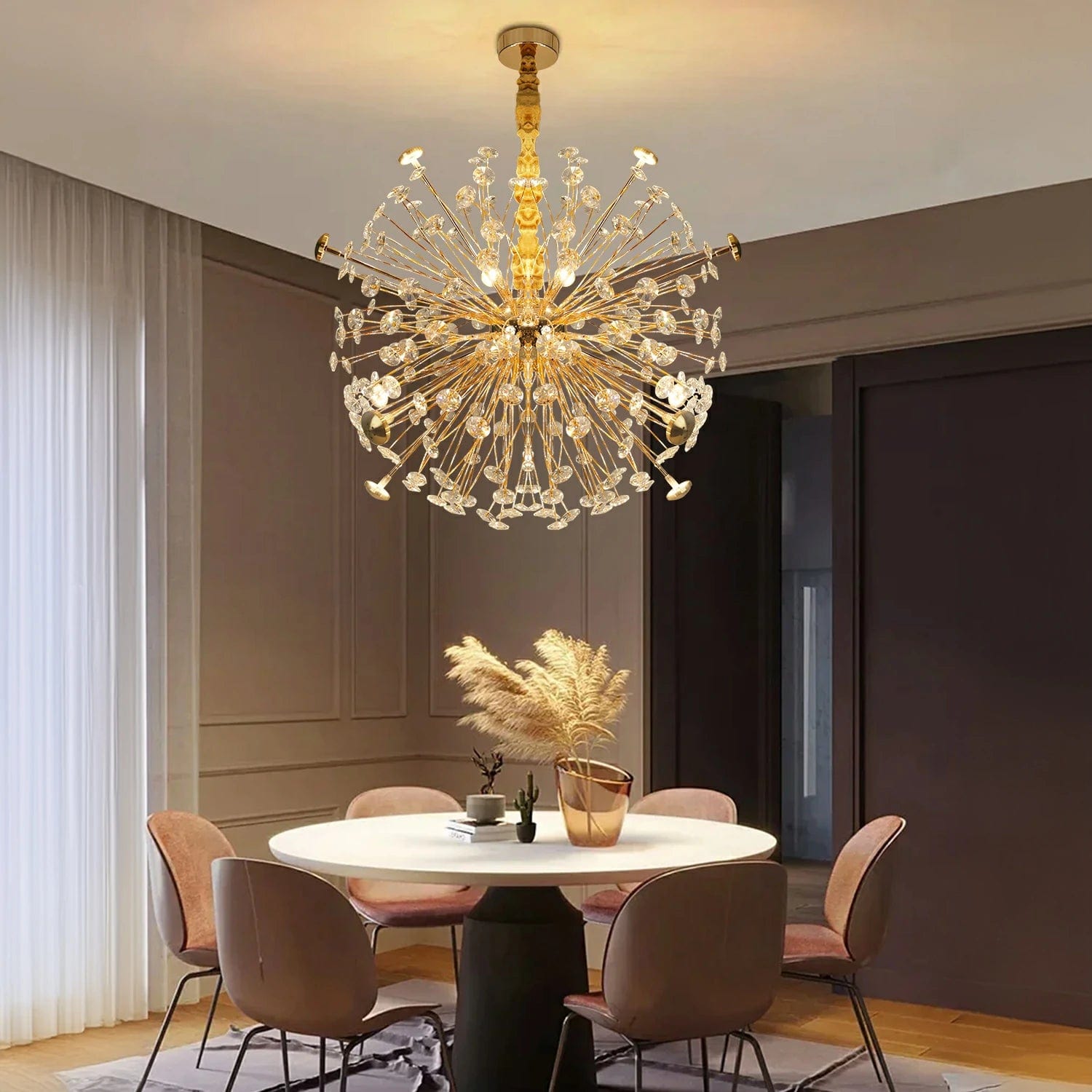 Golden Radiance Burst Chandelier – Harold Electricals