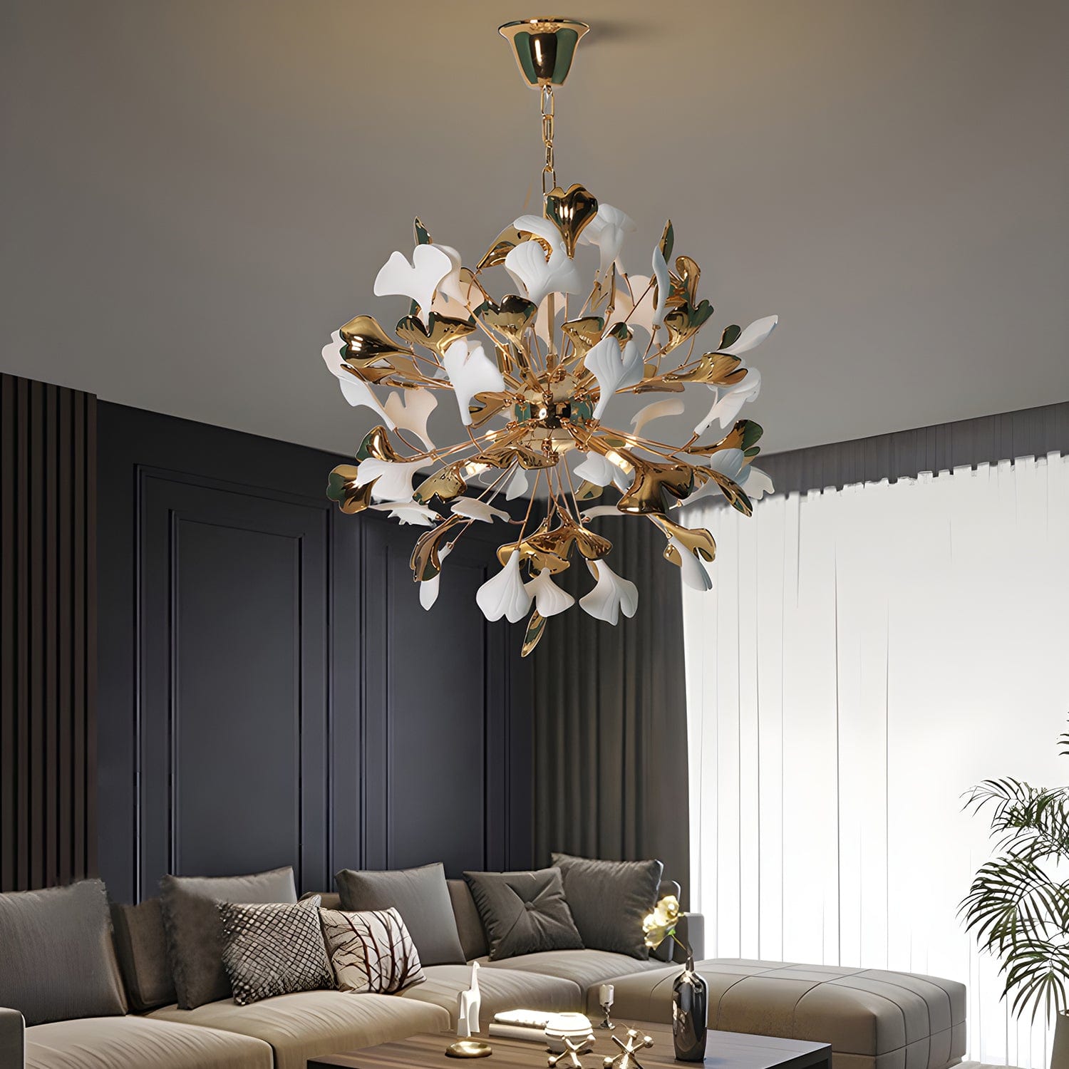 Ceramic Gingko Leaf Chandelier – Harold Electricals