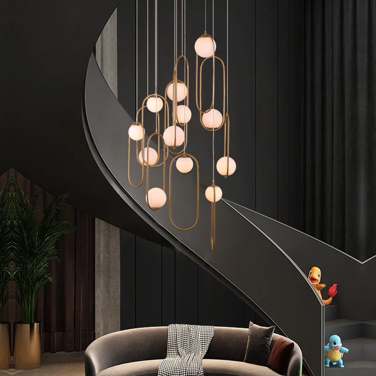 Orbis Duplex Chandelier – Harold Electricals
