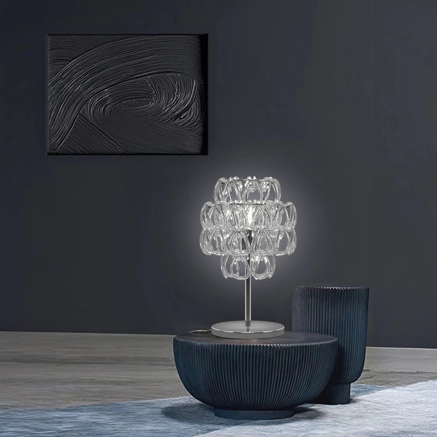 Celestial Drizzle Table Lamp – Elegant Crystal Pendant Lamp | Harold ...