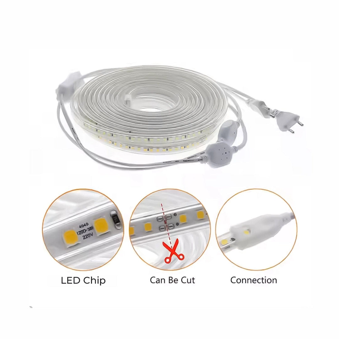 Cut Rope Lights Connections 20 Ft Rope Light | Flexible Red LED