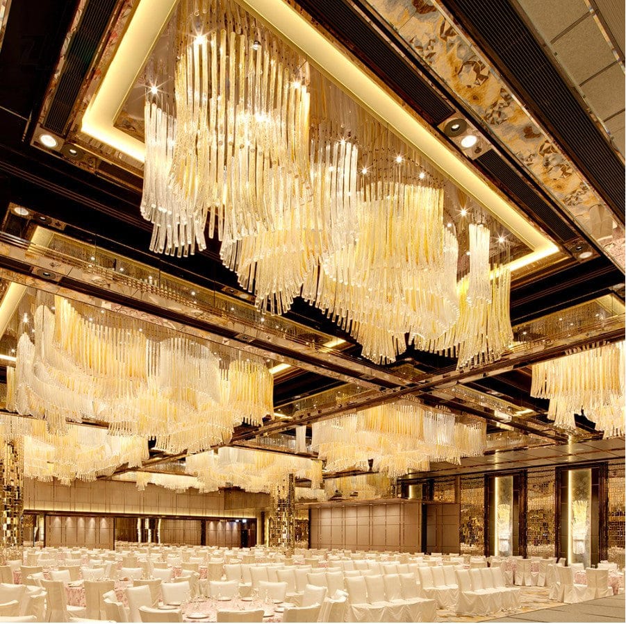 Optiglo Glass Chandelier – Harold Electricals