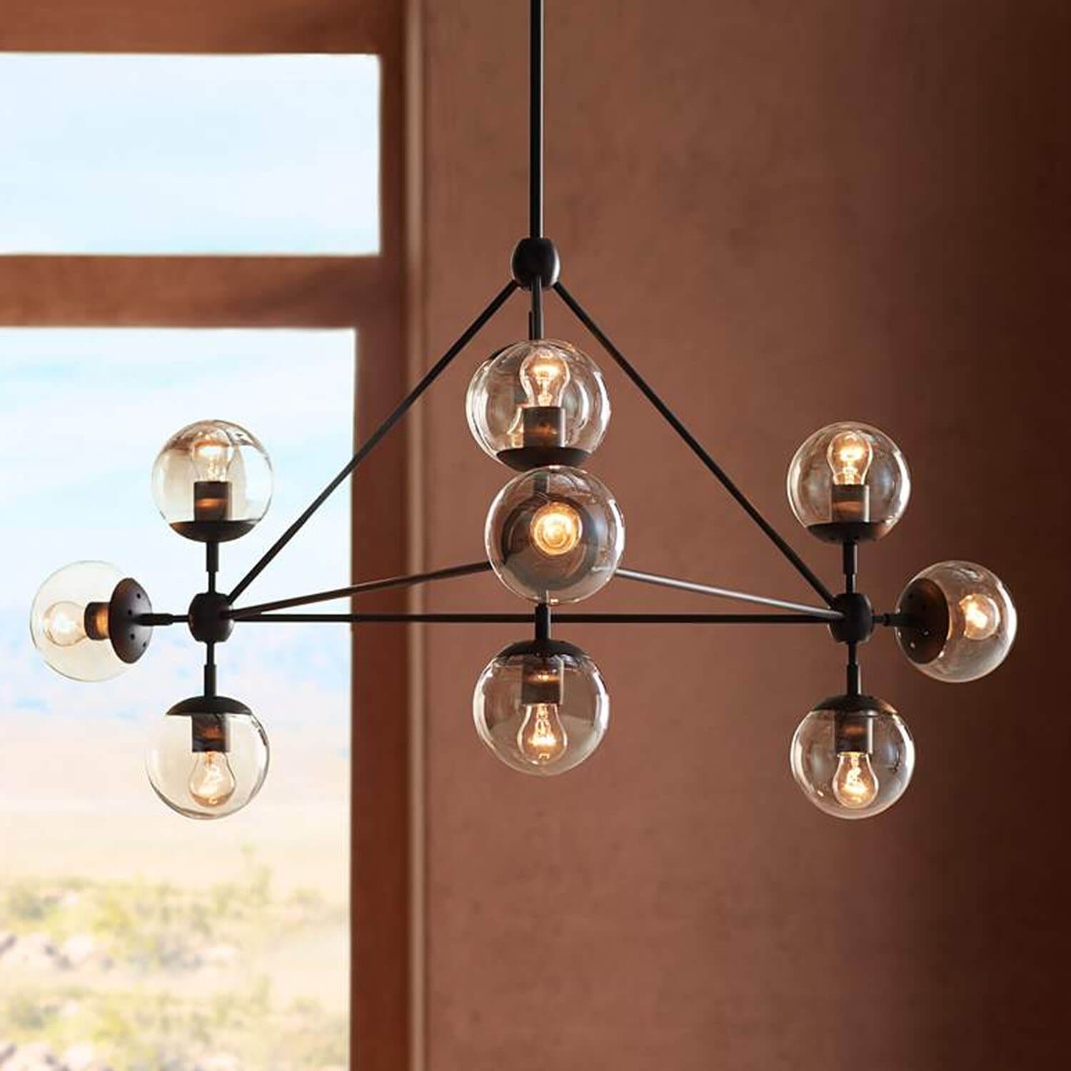 Sparta Modern Glass Chandelier – Harold Electricals