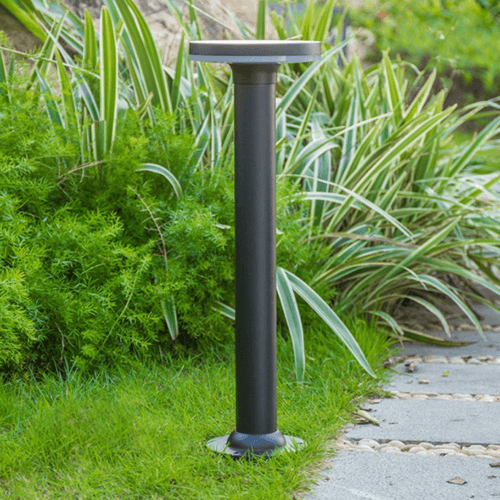 Sleek Circular Outdoor Bollard Light - For Garden, Pathways & Landscap ...